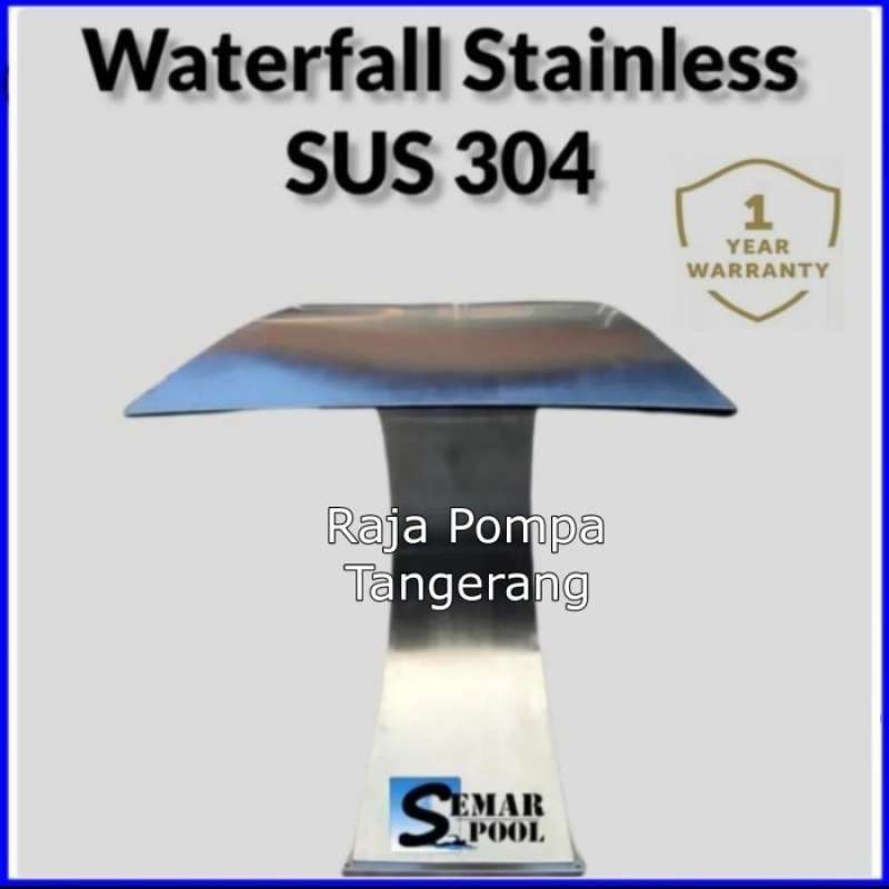 Jual Waterfall Stainless Kolam Renang / Pancuran Kolam / Air Mancur ...