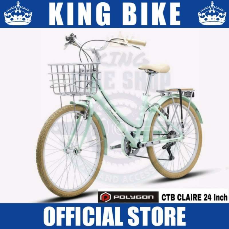 Jual Sepeda Keranjang Dewasa Polygon Claire Ukuran 24 Inch City Bike Di ...
