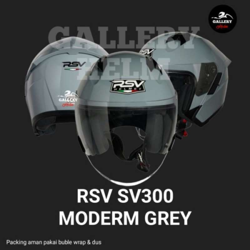 Jual Helm Rsv Sv300 Modern Grey Double Visor | Helm Half Face | Helm ...