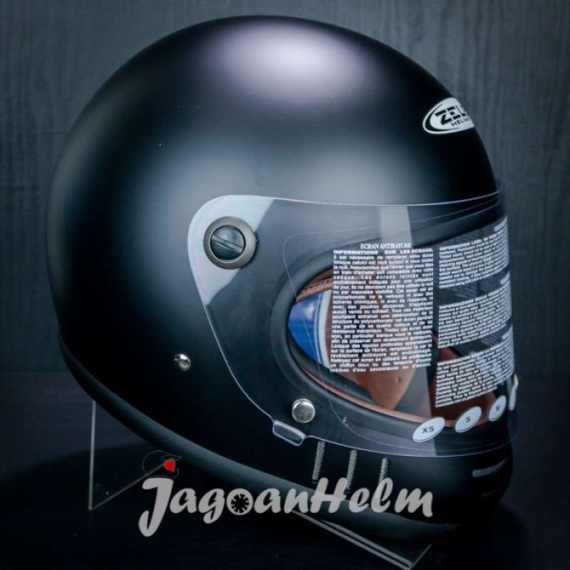 Jual Zeus Helm Zs816e Vintage| Black Doff | Retro Zs 816e Classic Zs ...