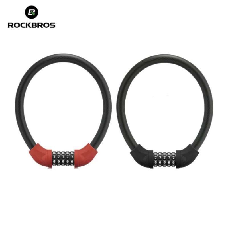 Jual Gembok Sepeda Rockbros Rks570 Kunci Kombinasi Bike Lock Chain 5 ...