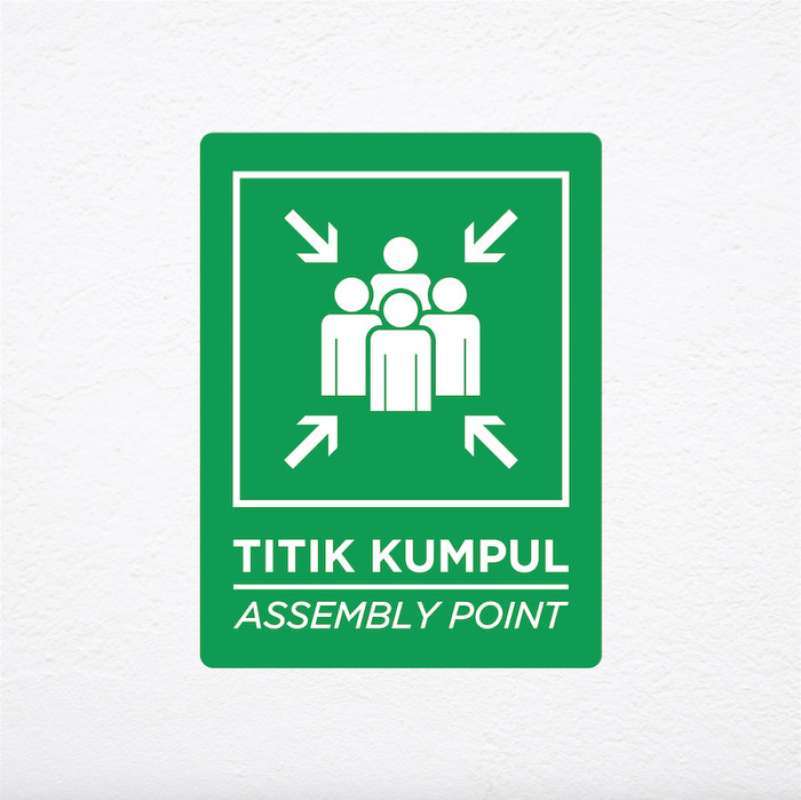Jual Titik Kumpul Assembly Point | Sign Board Akrilik | Sign Label ...
