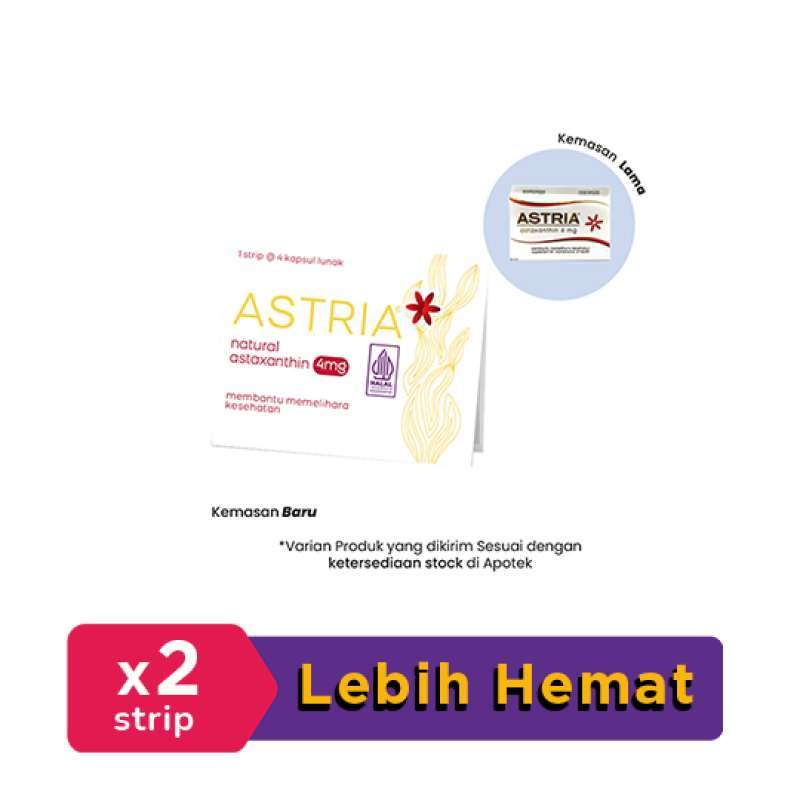 Jual Astria 4 Mg 2 Strip (4 Kapsul/strip) - Hemat Borongan Di Seller Apotek Halomedika Bsd ...
