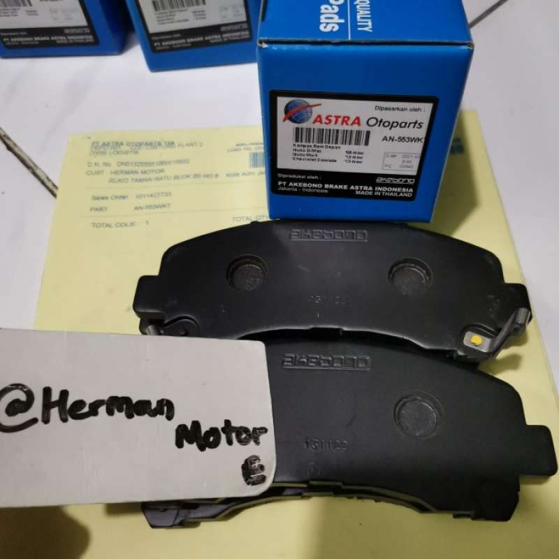 Jual Kampas Rem Depan Brakepad Akebono Isuzu Mux D-max Colorado Trailblazer Di Seller Tombstone ...