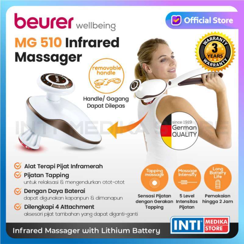 Promo Beurer - Wireless Infrared Tapping Massager Mg510 | Alat Terapi Pijat Diskon 23% Di Seller ...