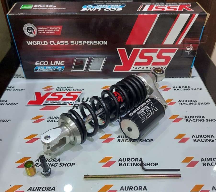 Jual Shock Yss New G Plus 300 Mm Black Series For Beat - Mio - Fino - Xeon - Black Silver Di ...