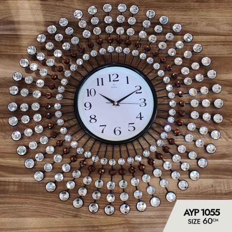 Promo Jam Dinding Art Crystal Ayp- Random Diameter 60cm - Made In Turki ...