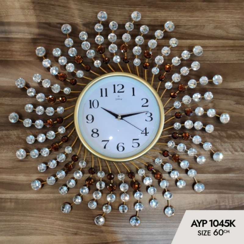 Promo Jam Dinding Art Crystal Ayp- Random Diameter 60cm - Made In Turki ...