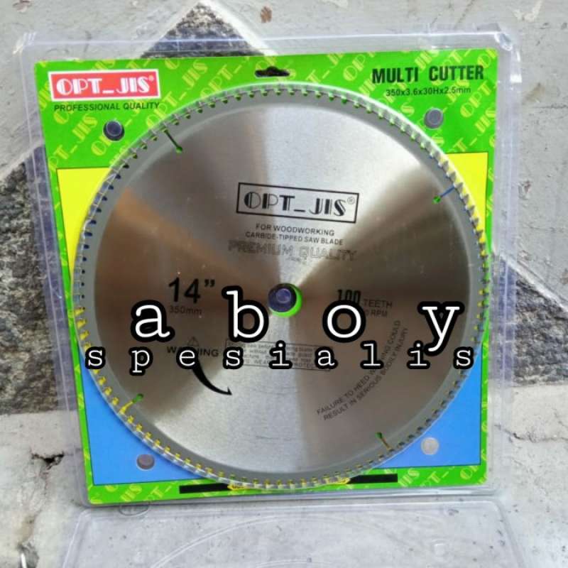 Promo Multi Cutter 14 Inch 60t Opt Potong Kayu Partisi Plastik Diskon ...