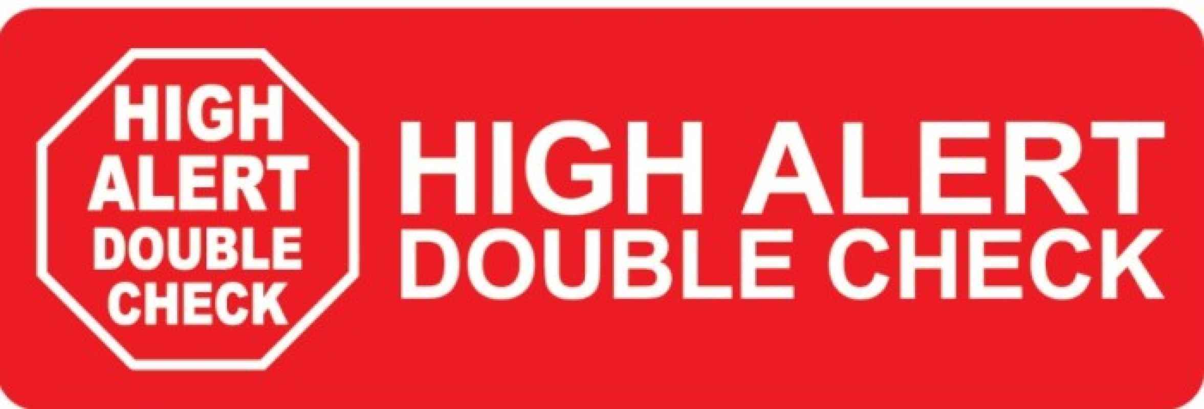 Promo Stiker High Alert Double Checked Persegi Panjang 30x10mm Isi 5000 ...