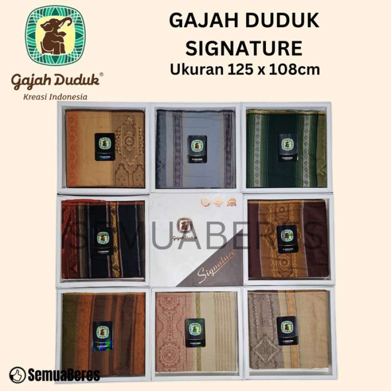 Promo Sarung Gajah Duduk Signature - Kain Tenun Sholat Pria Dewasa ...
