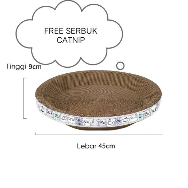 Jual Badgecat Scratcher Box Cakar Model Bulat Untuk Kucing - Garukan ...