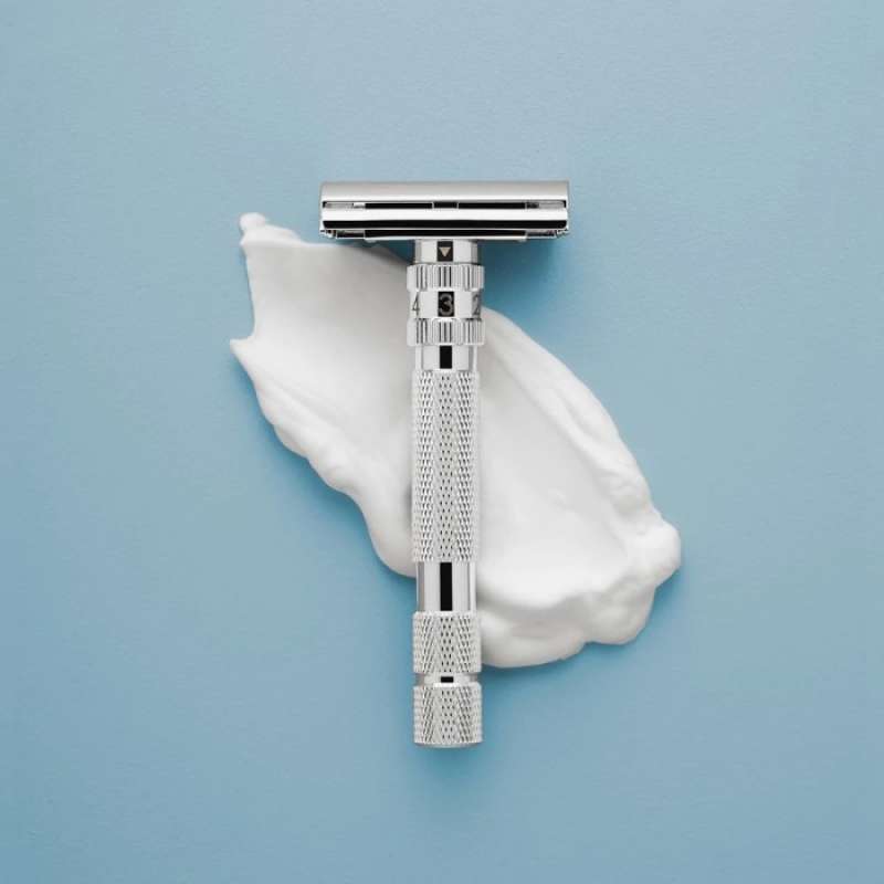 Jual Rockwell T2 Adjustable Safety Razor Shaver - White Chrome Di ...