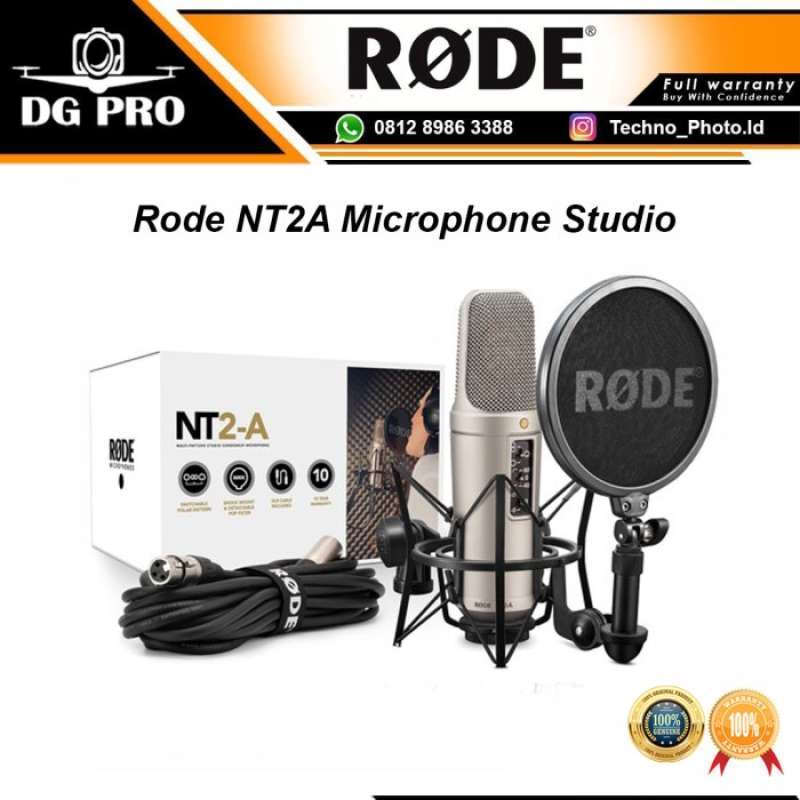 Promo Mic Rekaman Rode Nt2a Nt-2a Microphone Condenser Nt 2a Studio Diskon 23% Di Seller ...