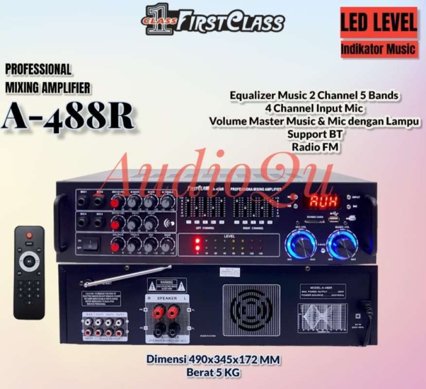 Promo Amplifier Firstclass Fc A488r / Fca 488r / Fca448r First Class ...