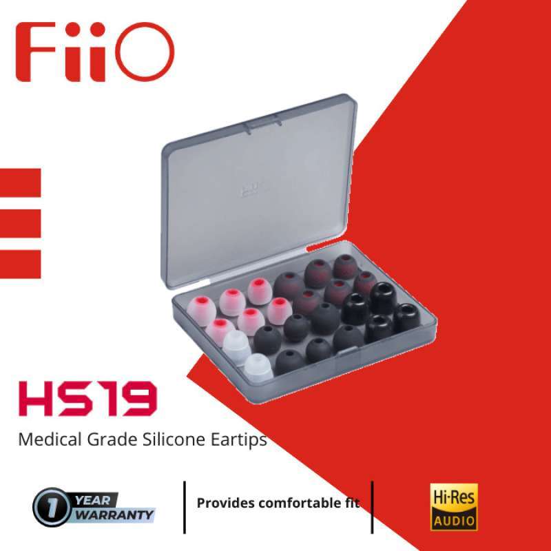 Promo Fiio Hs19 / Hs 19 Original Silicone Ear Tips / Eartips Diskon 23% ...