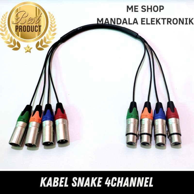 Promo Kabel Snake 4ch Komplit Jack Xlr Male/female 4m 5m 7m Diskon 23% ...
