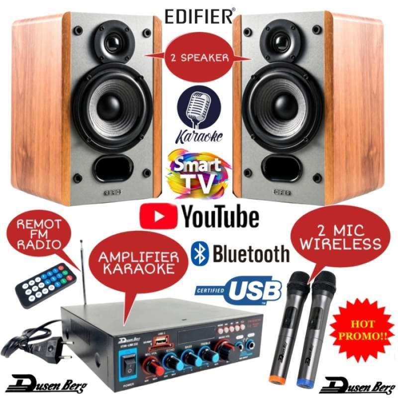 Promo Karaoke Set Mini Edifier Speaker 4 In / Ampli Karaoke Smart Tv ...