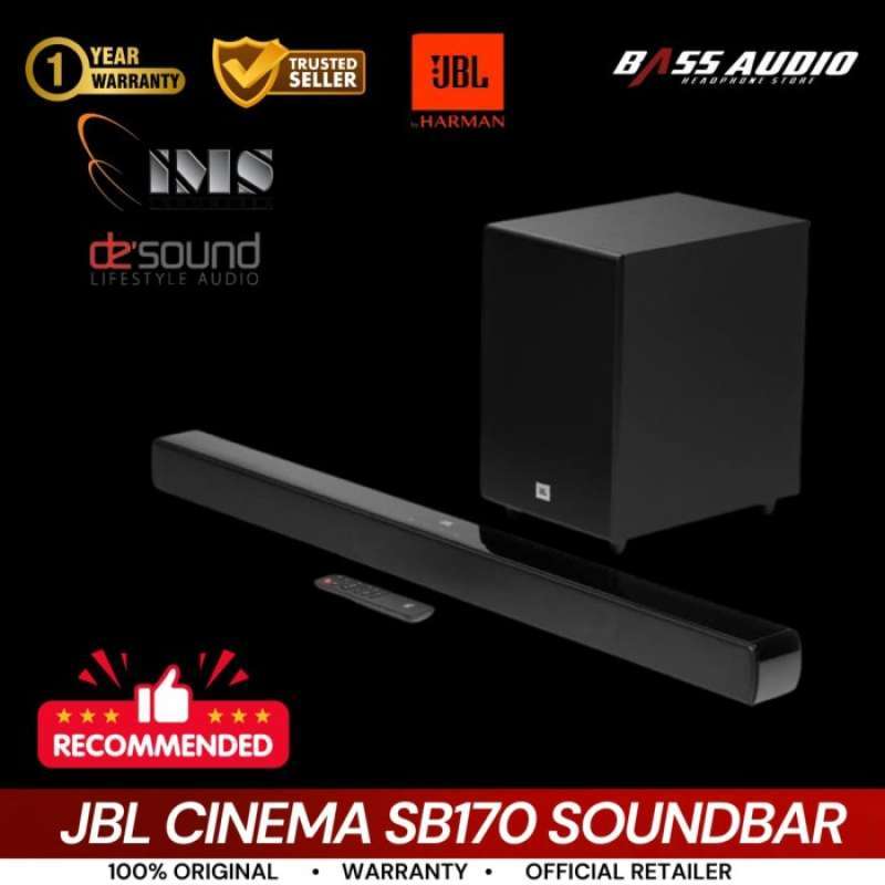 Promo Jbl Cinema Sb170 Sb 170 2.1channel Soundbar With Wireless ...