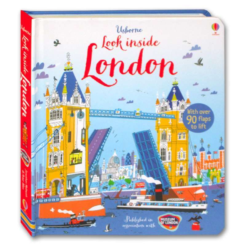 Promo Buku Import Usborne Look Inside London 90 Flaps Board Book Diskon ...