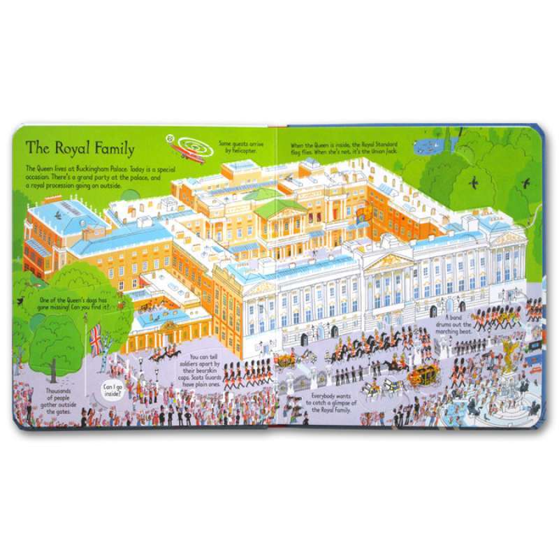 Promo Buku Import Usborne Look Inside London 90 Flaps Board Book Diskon ...