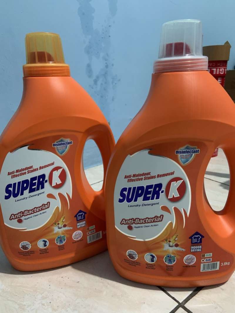 Promo Kuat Harimau Super K Laundry Detergent Botol 4kg - Orange Diskon 33% Di Seller Bumi Living ...