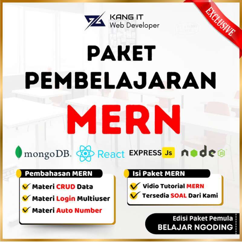 Promo Paket Pembelajaran Mern (pemula) Meliputi Mongo Db | Express Js ... Promo Paket Pembelajaran Mern (pemula) Meliputi Mongo Db | Express Js ...