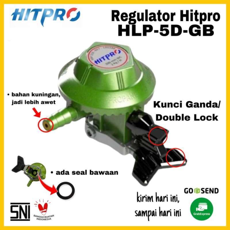 Jual Regulator Gas Hitpro Low Pressure / Regulator Double Lock - 5d-gb ...