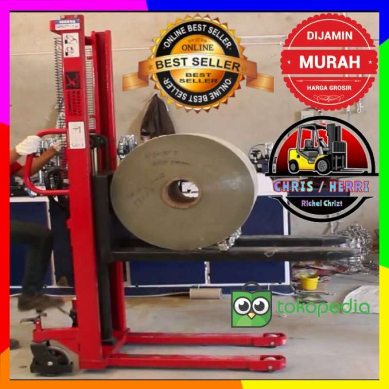 Jual Hand Stacker 1ton Lifting Hight 1.6 Meter / Hand Pallet / Merk ...
