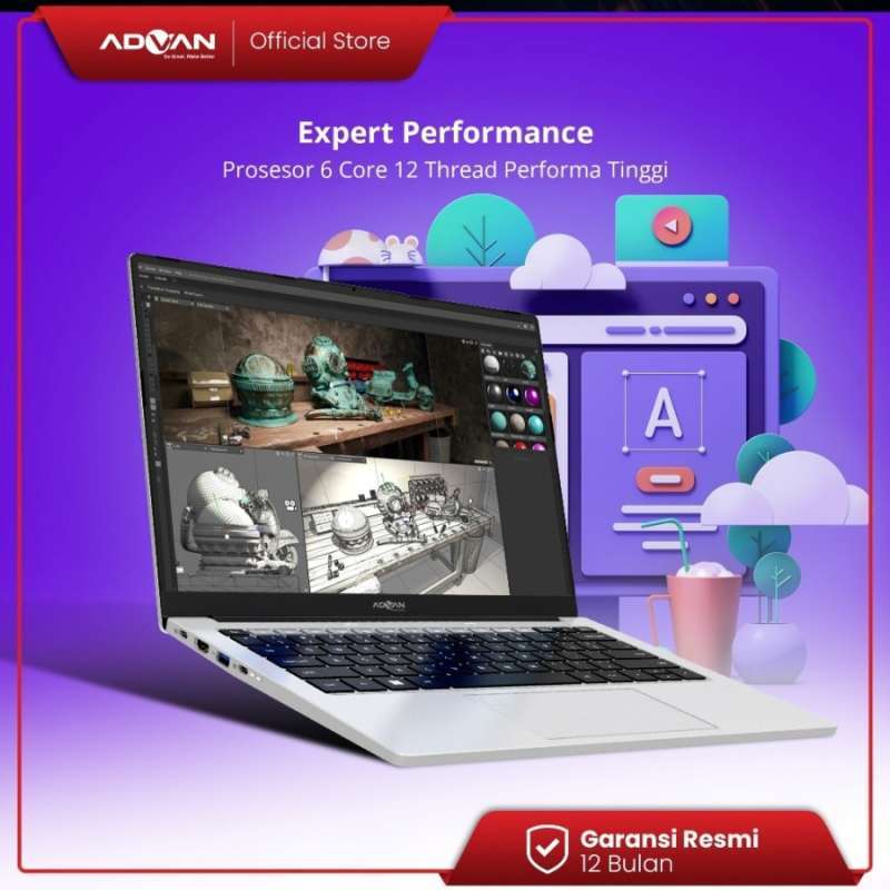 Jual Advan Workplus - R7-7735h | R5-6600h/16gb/512gb/14.0/win11 Di ...