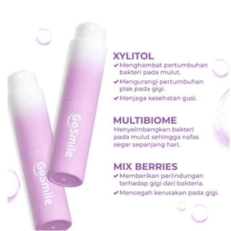 Jual Go Smile Mouthspray Mix Berries Dan Mouthspray Peach [original 100 ...