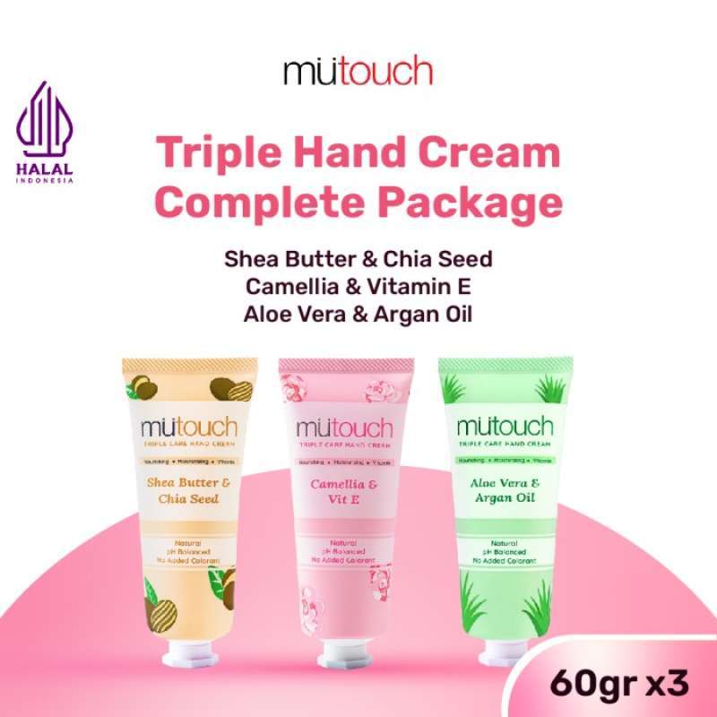 Jual Paket Complete - Mutouch Triple Care Hand Cream 60gr X 3 Di Seller ...