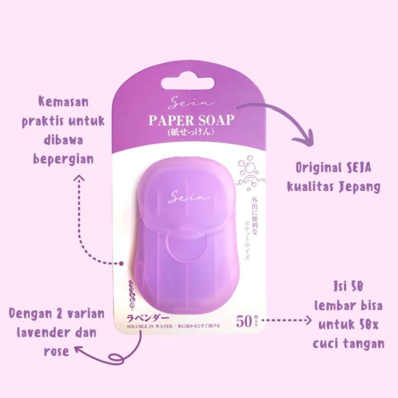 Jual Paper Soap Original Seia / Sabun Kertas Cuci Tangan Di Seller ...
