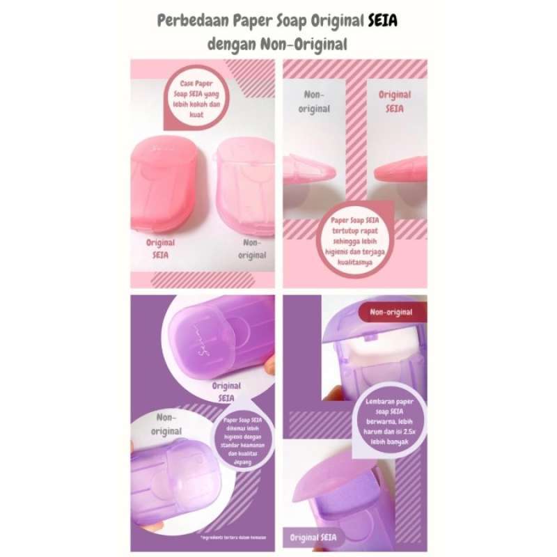 Jual Paper Soap Original Seia / Sabun Kertas Cuci Tangan Di Seller ...