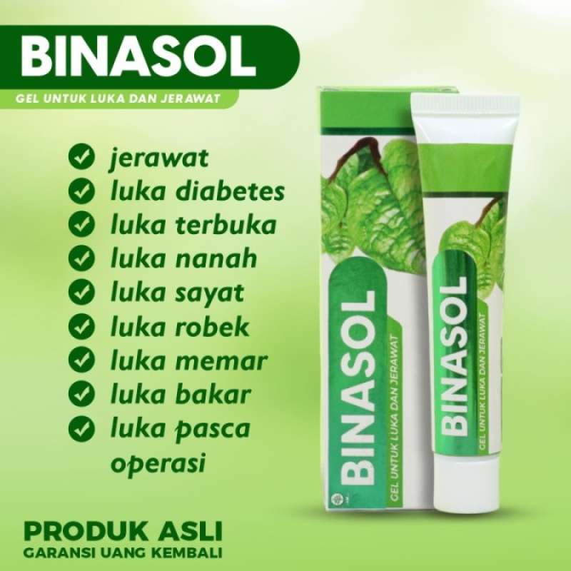 Jual Salep Binasol Gel Obat Luka Diabetes Pengering Pasca Operasi ...