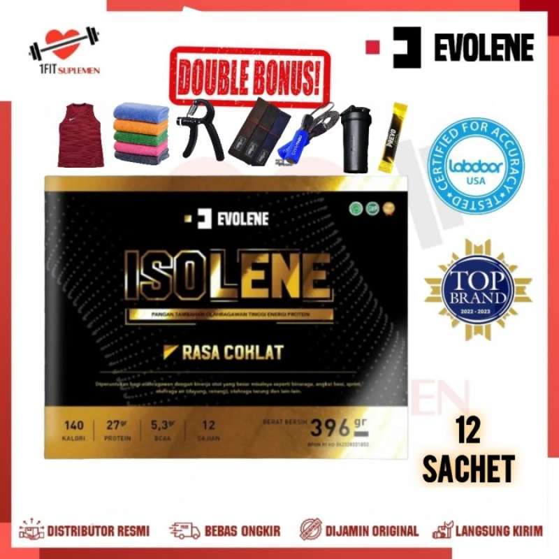 Promo Evolene Isolene 396gr/12 Sachet Whey Protein Isolate Diskon 33% ...