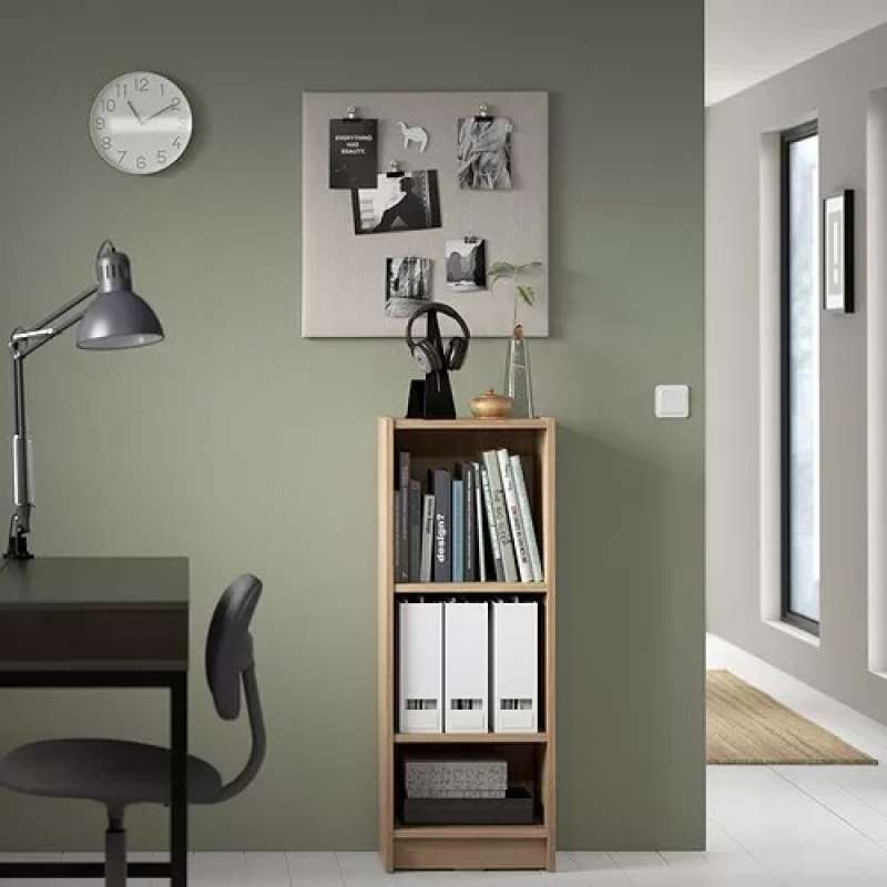 Jual Rak Buku Kecil Bookshelf Minimalis Ukuran 40x28x106cm _ Cokelat ...