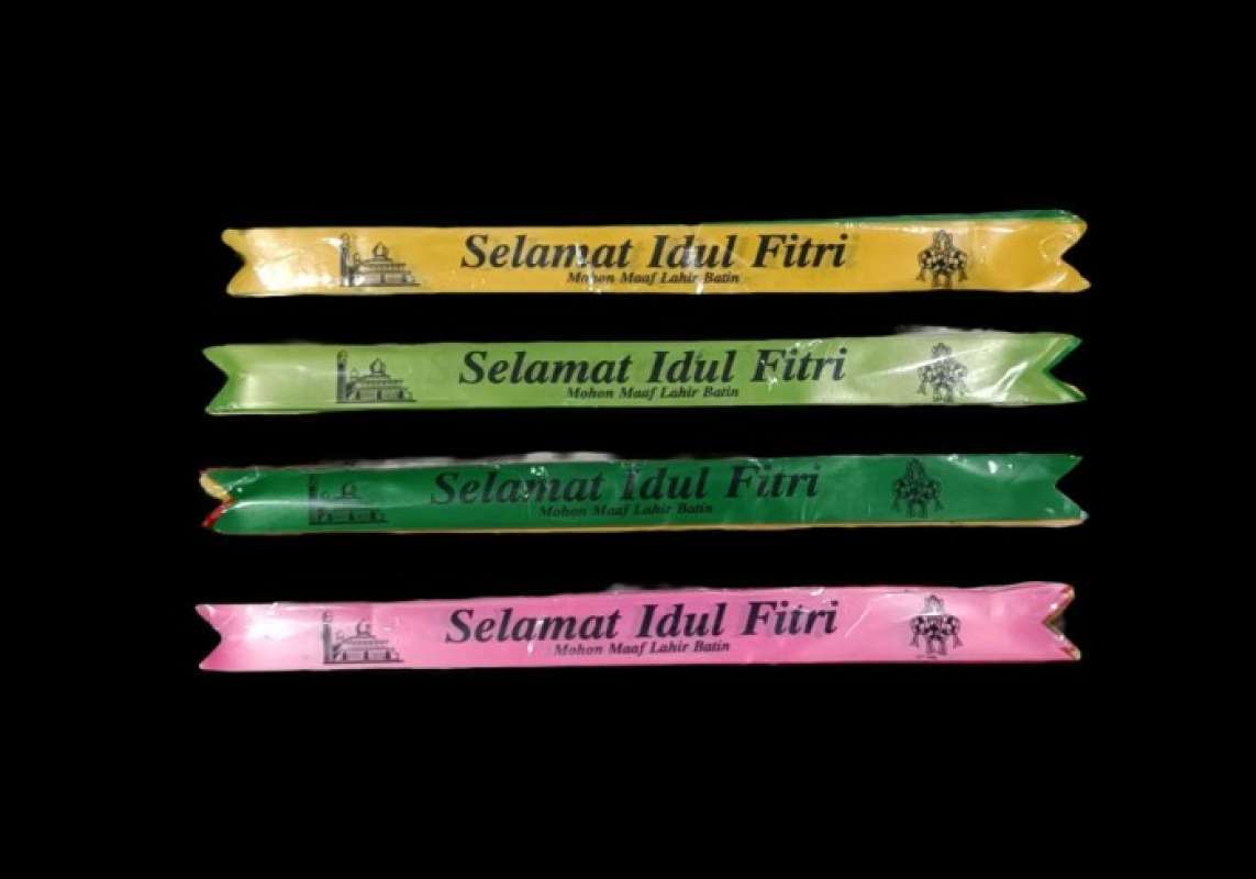 Jual Pita Parcel Lebaran Idul Fitri 50x6 Cm / Label Parsel Sablon Isi ...