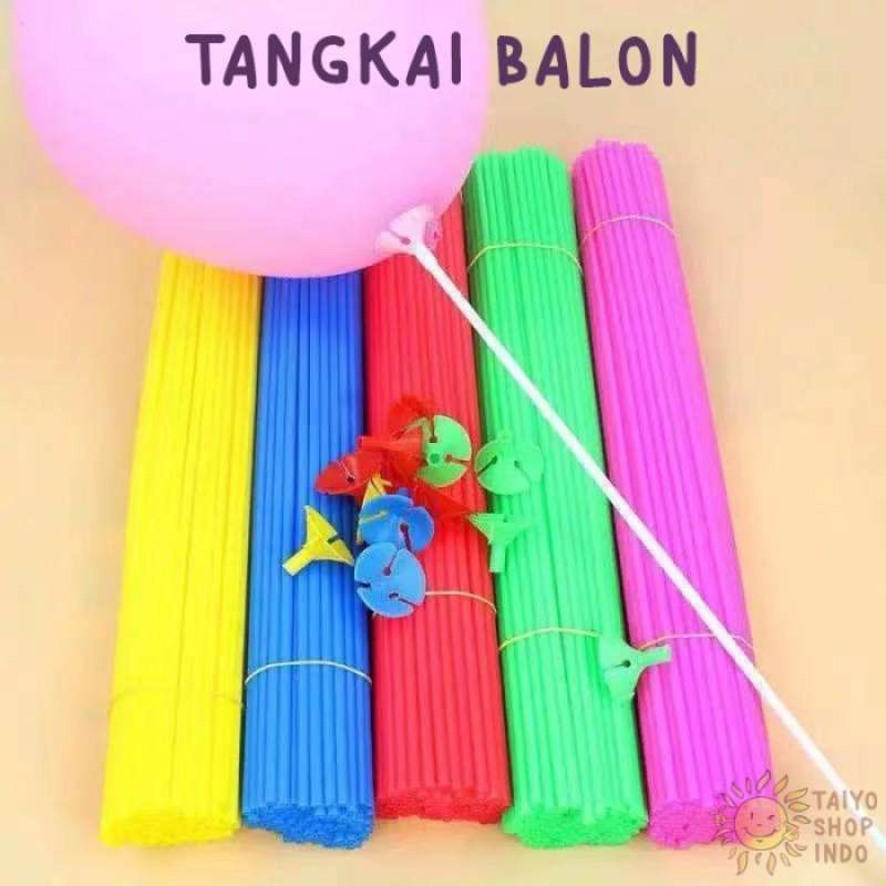 Jual Taiyo Stick Balon Tangkai Stik Gagang Pegangan Balloon Cup Foil ...