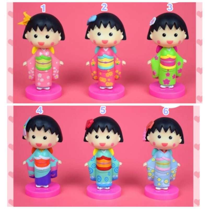 Jual Miniature Figure Chibi Maruko Chan Hiasan Kue Cake Topper Pajangan ...