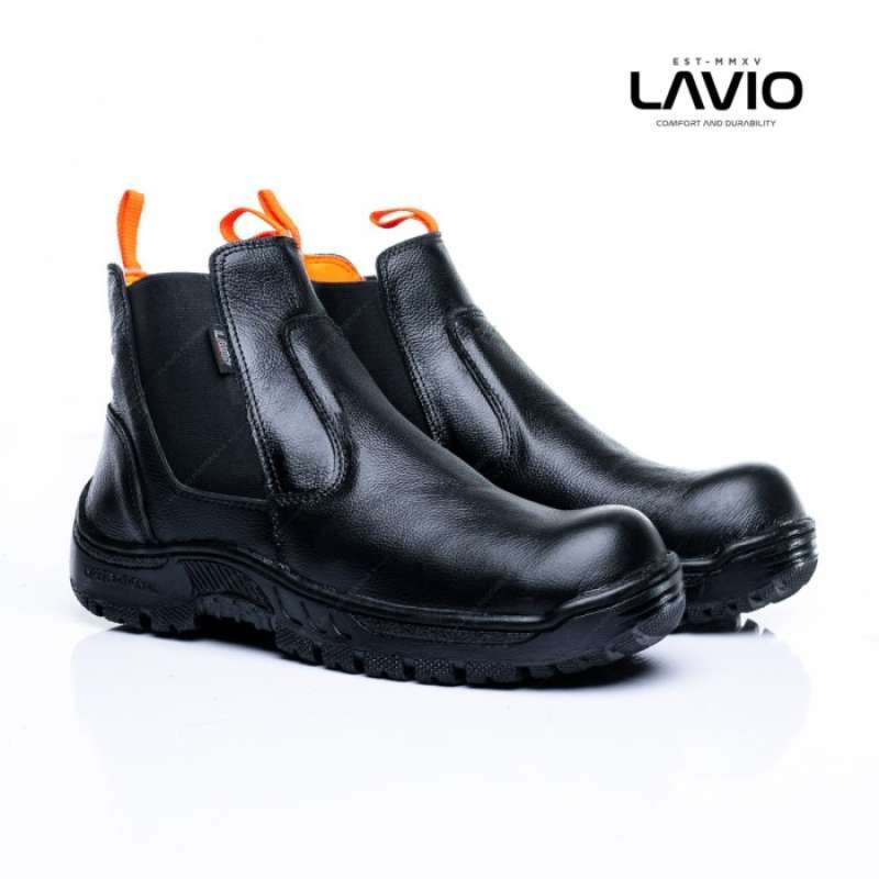 Jual Sepatu Safety Boots Kulit Asli Original Lavio Viora Quality ...