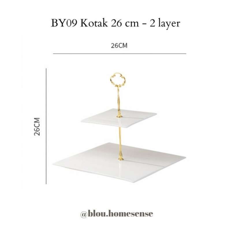 Jual Wadah Kue Tingkat Piring Kue Susun High Tea Afternoon Tea Di Seller Raindrop - Cengkareng ...