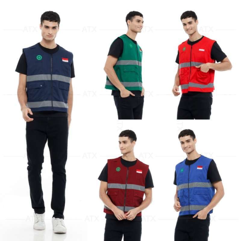 Jual Rompi Safety Rompi Proyek Rompi Kerja Lapangan Bahan Drill Merk ...