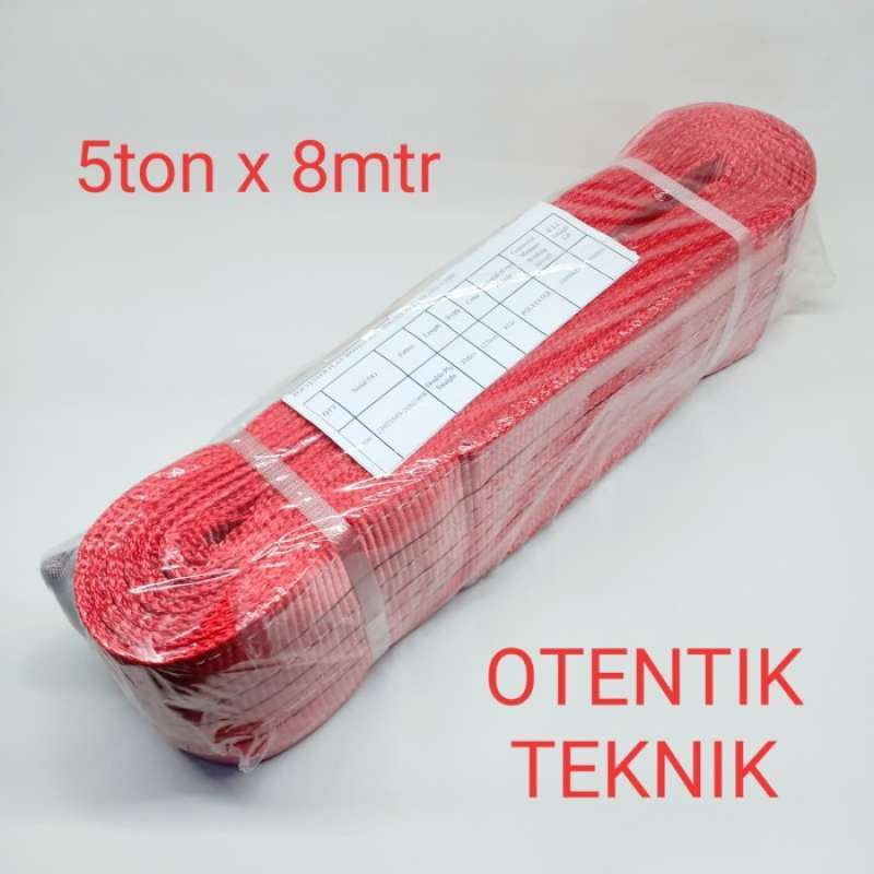 Jual Webbing Sling Belt 5 Ton X 8 Meter - Tali Sabuk 5t X 8m - Webing ...