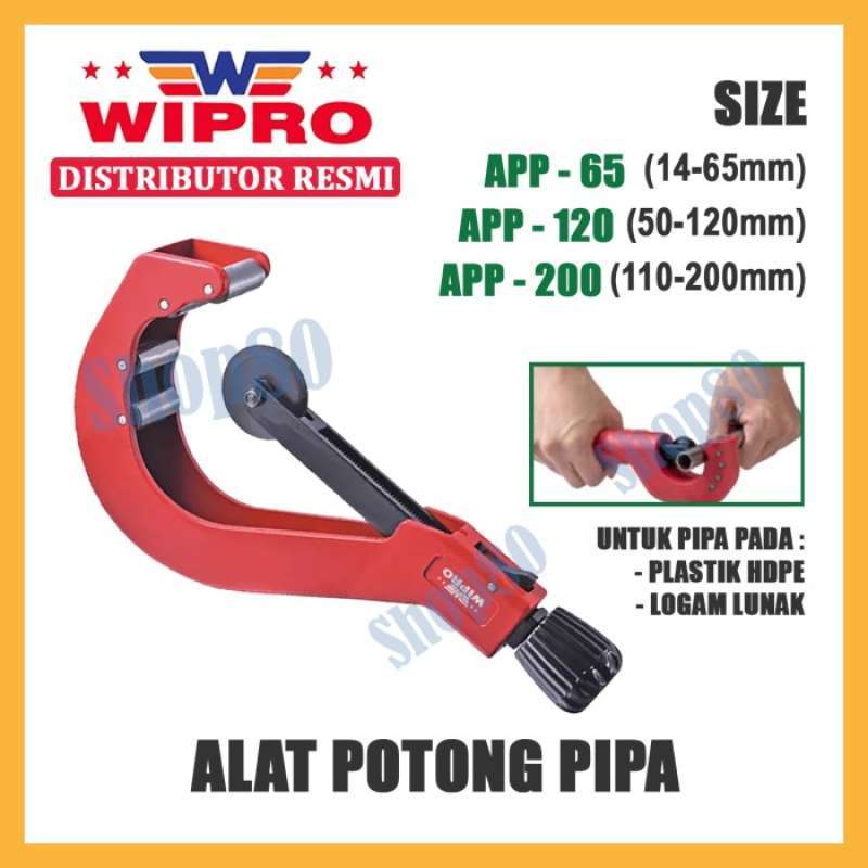 Jual Wipro Alat Potong Pipa Pemotong Plastik Besi Pipe Cutter 65 120 ...