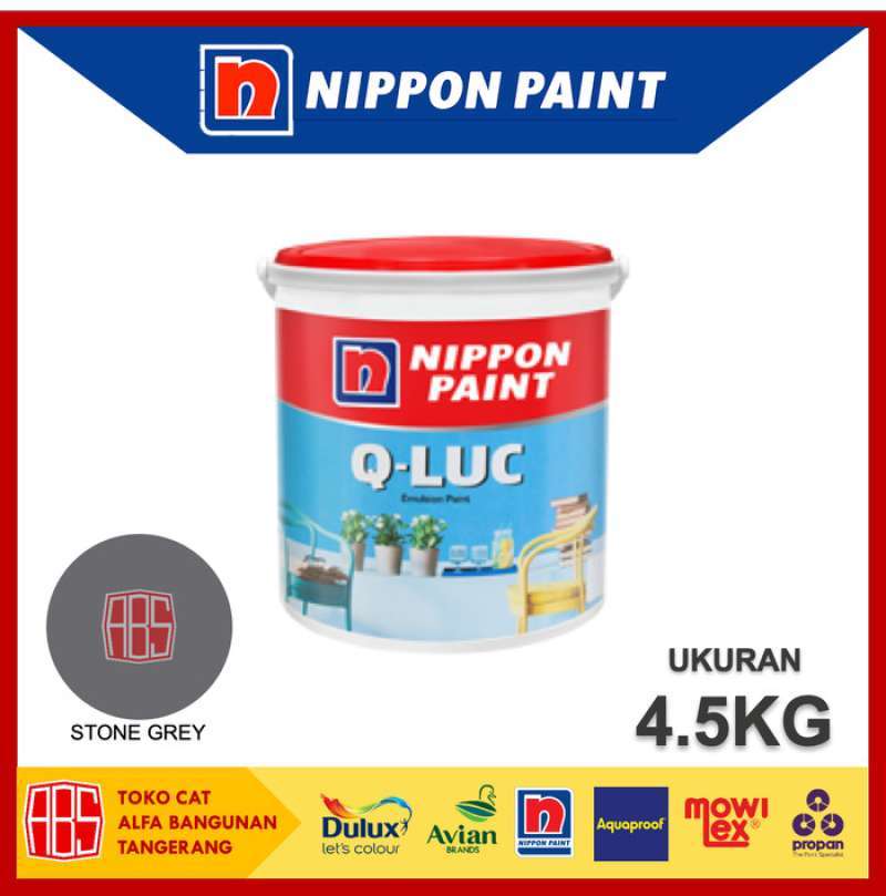 Jual Cat Nippon Paint Q-luc Emulsion Paint 4.5kg - Cat Tembok Interior ...