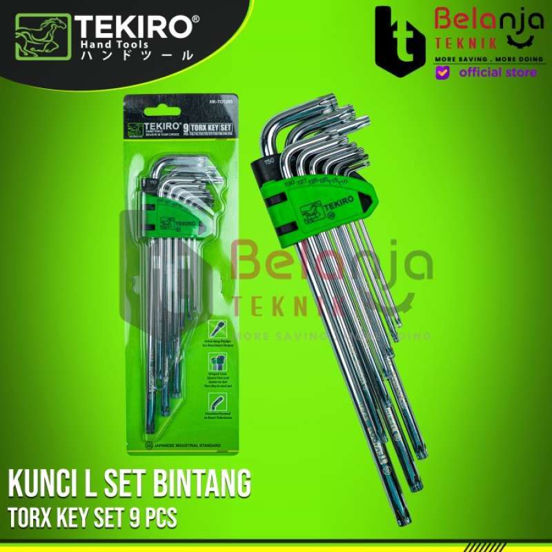 Jual Tekiro Kunci L Set Bintang 9 Pcs Kunci L Bintang Set 9pcs Tekiro Di Seller Aghanim ...