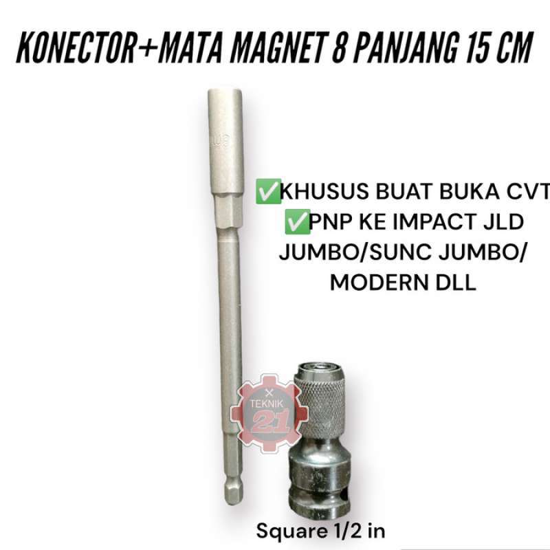 Jual Konector Impact Dan Mata Magnet 8 Mm Panjang Buat Buka Cvt Di ...
