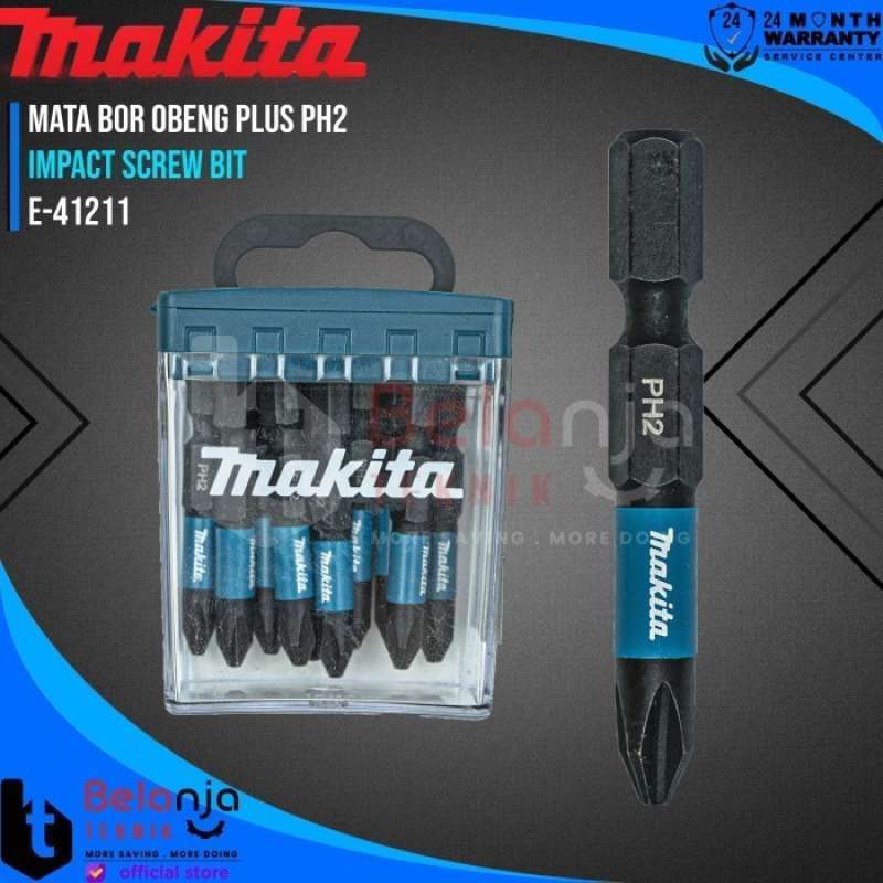 Jual Makita Mata Bor Obeng Plus Ph2 X 50 Mm Impact Screw Bit Ph 2 E ...