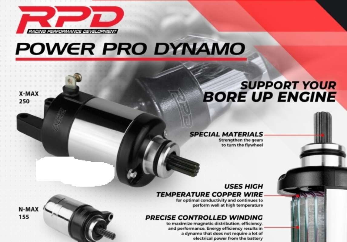 Jual Dinamo Starter Rpd Powerpro Xmax Old Xmax New Racing Dynamo Sp Di Seller Supermotoshop ...